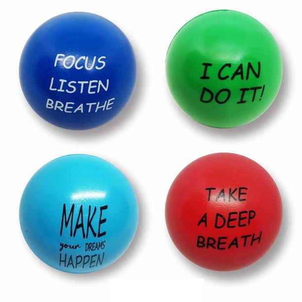 CNKOO Stress Balls Decompressing Ball with Motivational Quotes Hand ...