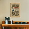 8x12in I Pledge Allegiance To The US Flag Vintage Metal Sign, Patriotic ...
