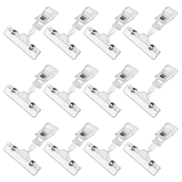 Colaxi 12 Pieces Merchandise Sign Clips Price Tag Clips Sign Holder ...