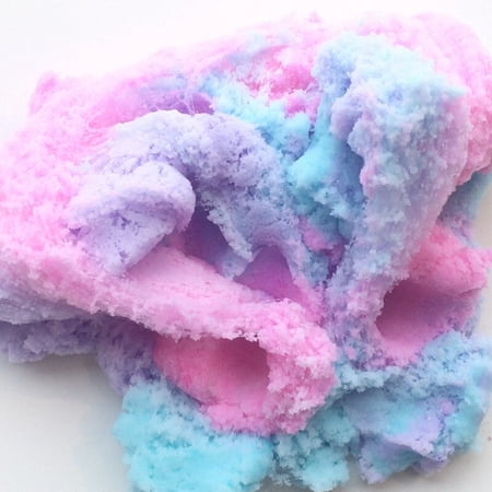 Rainbow Slime Fluffy Clay Polymer Anti Stress Kids Toy Cotton Mud Magic ...