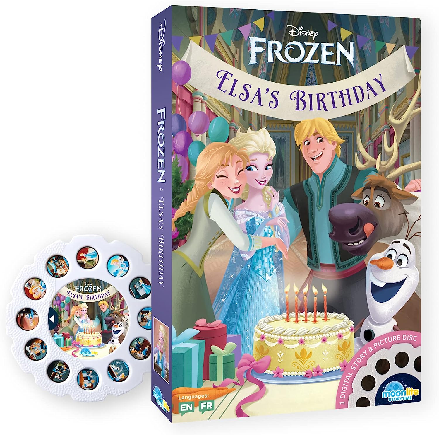 Moonlite Storytime Frozen Elsa’s Birthday Story Reel, Interactive Early ...