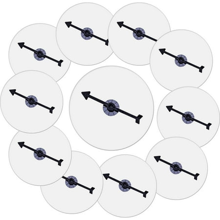 20 Pieces Transparent Spinners Math Game Spinner with Arrow Spinners ...