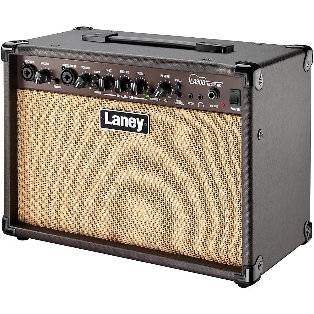 Laney LA30D 30W 2x6.5 Acoustic Guitar Combo Amp Brown - Walmart.com