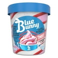 Blue Bunny Twist Strawberry and Cream Swirl Iced Frozen Dessert, 16 fl ...