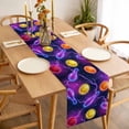 Bowling Cotton Linen Table Runner Purple Yellow Red Bowling Balls ...