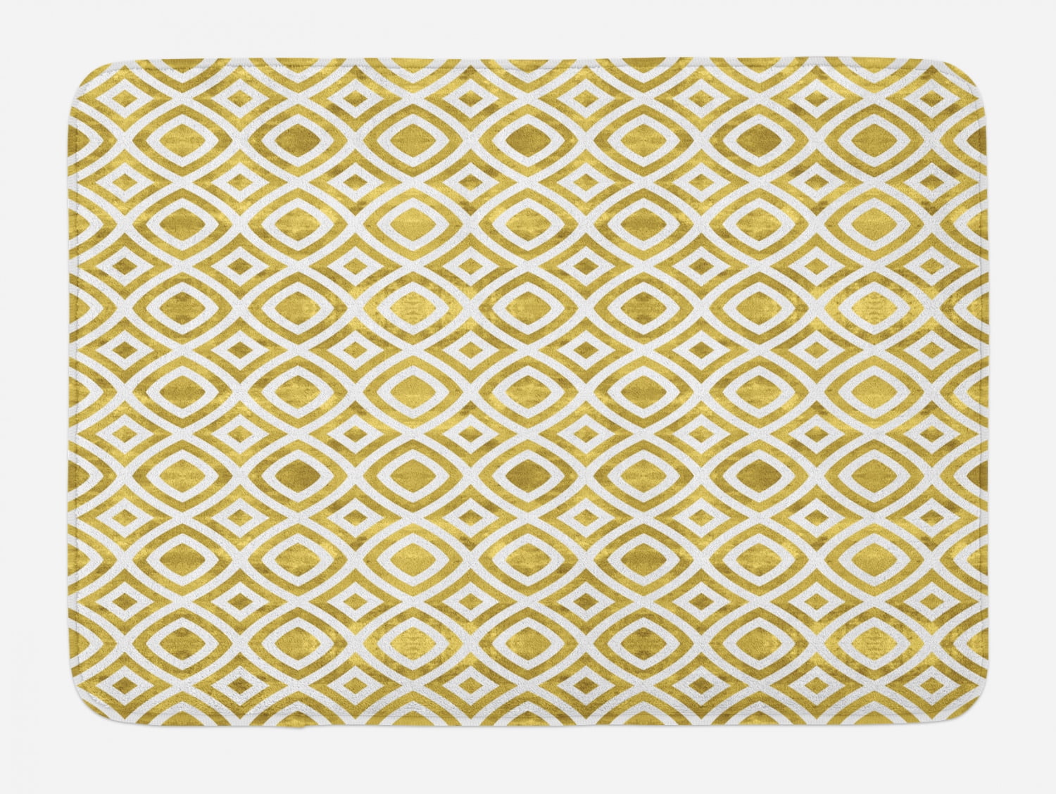Geometric Bath Mat, Convex Shape Concentric Diamonds and Concave Form ...
