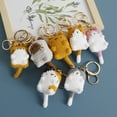 Cartoon cute handmade knitted cat pendant, creative wool crochet kitten ...