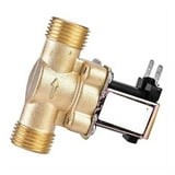 G1/2'' Brass Electric Solenoid Valve N/C 12v 24v G3/4'' Water Air Inlet ...