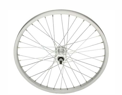 20" 36 Spoke Alloy Front Wheel 14G Sliver. Bicycle wheel, bike wheel ...