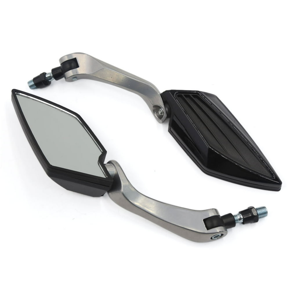 Unique Bargains Universal Motorcycle Bike Black Rear View Side Mirror