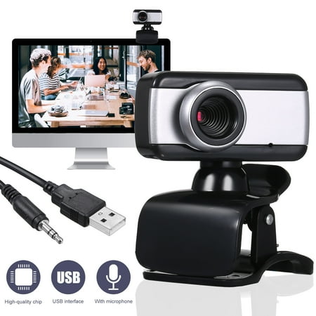 USB 2.0 480P High-definition Camera Clip-on Base with Microphone ...