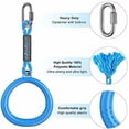 2 Pack of Ninja Gymnastic Rings,Monkey Ring Outdoor Backyard Ninja ...