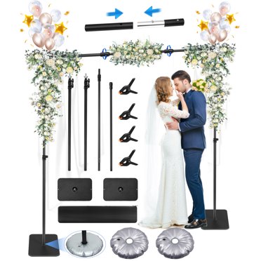 UBesGoo 10Ft Adjustable Photo Support Stand Kit with Sturdy Bar & 3 ...