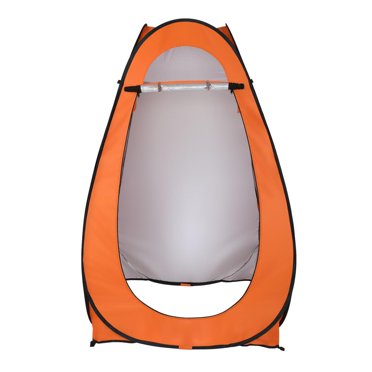 UBesGoo Portable Pop Up Shower Tent, Waterproof Oxford Fabric, Orange ...