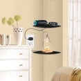 Corner Shelf Wall Mounted, 12 Inch Wood Floating Corner Shelves with ...