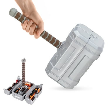 Marvel Avengers Thor's Hammer 30-Piece Tool Set | Mjolnir Toolbox All ...