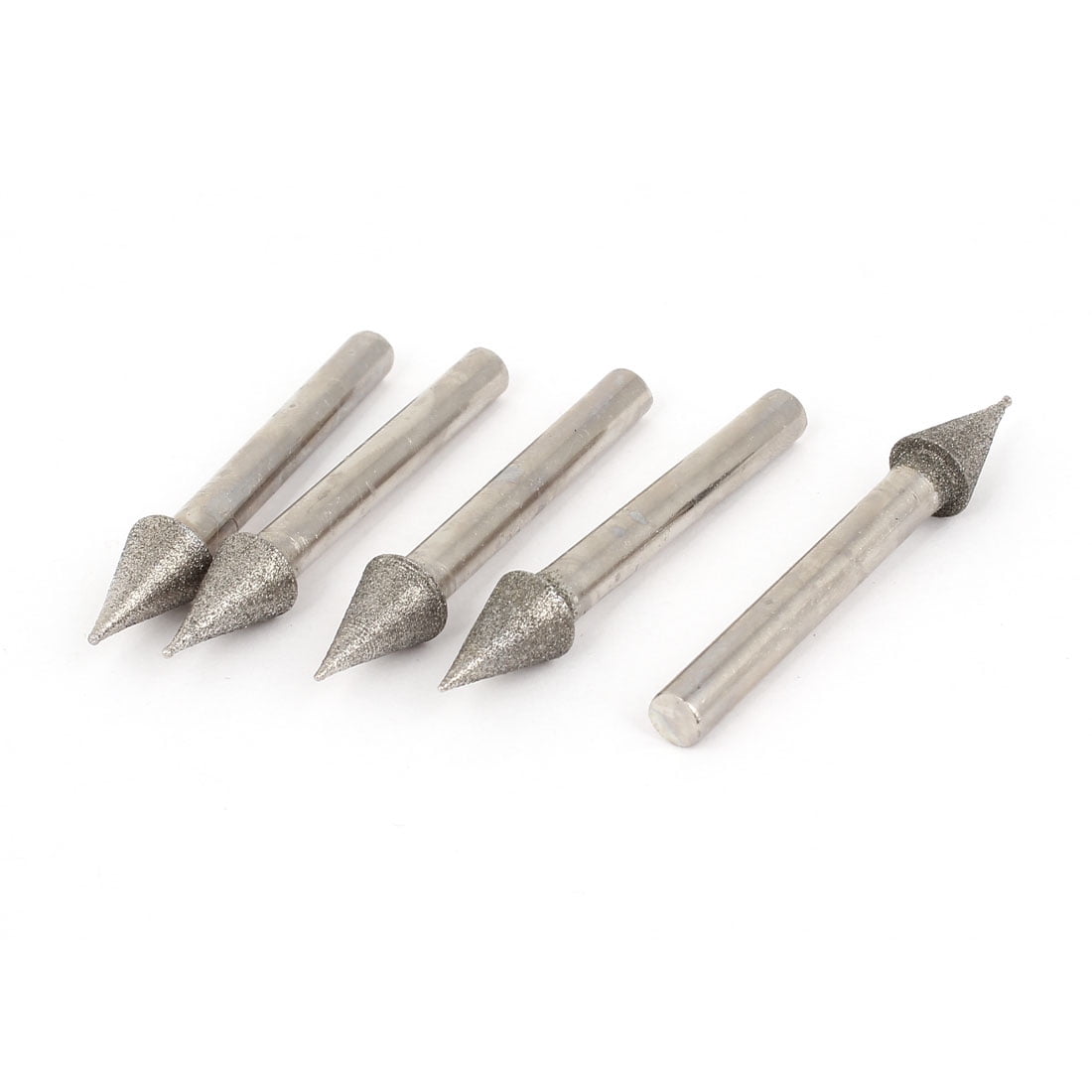 5pcs 6mm Shank 10mm Dia Cone Head Grinding Bit Diamond Mounted Point ...