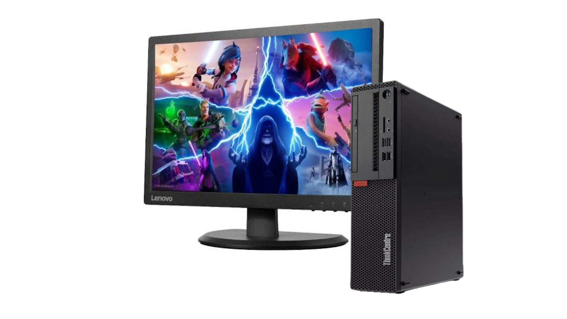 PC Lenovo M715S AMD A6, Monitor de 20 pulgadas, 8GB de ram, 512GB SSD ...