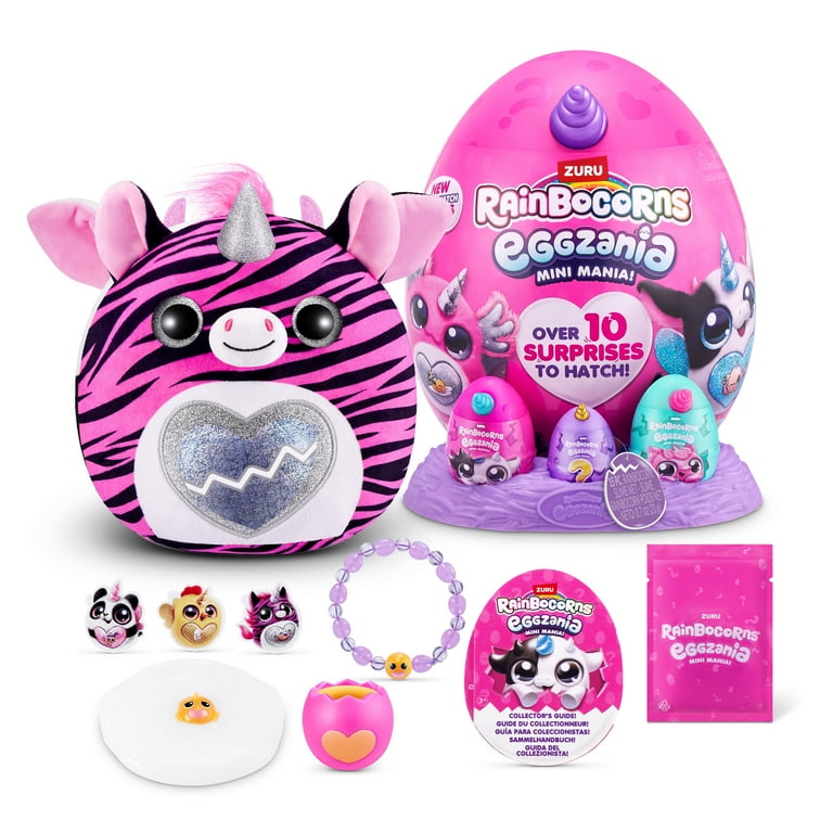 Mini Brands Rainbocorns Eggzania Mini Plush Surprise Eggs - 10+ Toys ...