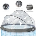 Pool Dome Round Above-Ground Pool Enclosure, PVC Transparent Cover with ...