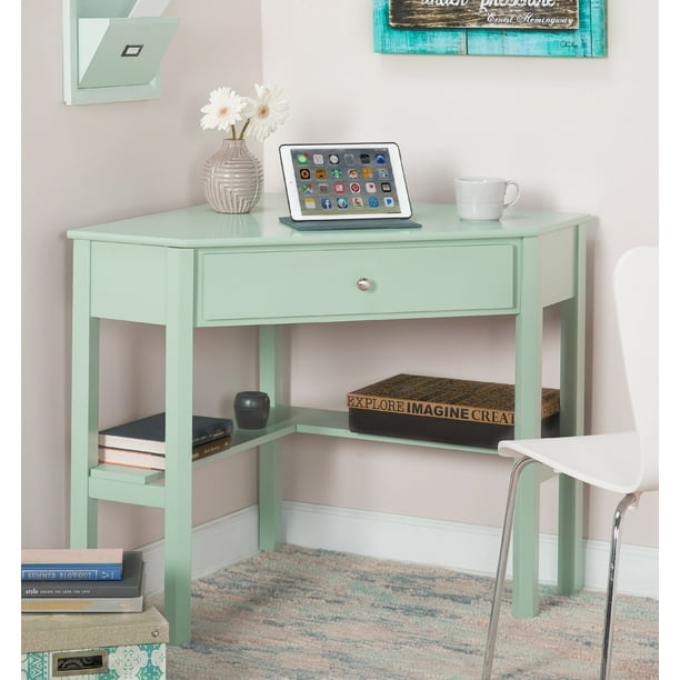 Ellen Corner Writing Desk, Tiffany Blue - Walmart.com