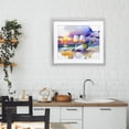 Stupell Industries Coastal Cheers with Wine Gray Framed Print Under ...