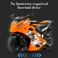 Friction Powered Motorcycle Toy - Pull Back Action Inertia Vehicle ...