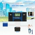SHISUYAN 12V/24V 30A Solar Charge Controller LCD Screen Solar Regulator ...
