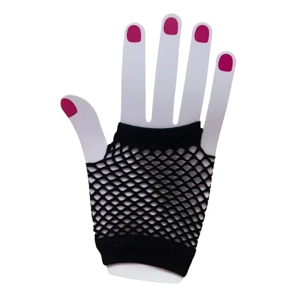 Guantes Red Malla Cortos Moda Cosplay Kpop Emo Rock 80s 90s | Bodega ...