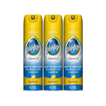 Pledge® Clean It Dust & Allergen Multisurface Cleaner Spray, Lemon ...