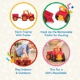 Battat Tractor & Trailer Farm Truck with Removable Trailer, Toddler and ...