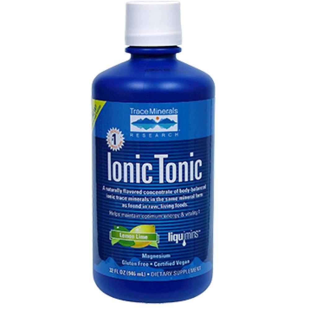 Ionic Tonic Lemon Lime Flavor - 32 fl. oz (946 ml) by Trace Minerals ...