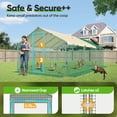 Quictent Chicken Coop, Metal 19.7'x9.8'x6.6', Waterproof Anti-UV ...