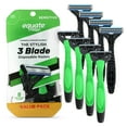 Equate Men's Sensitive Disposable Razors 3 Blade Pack for Sensitive ...