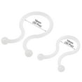 Nylon Reusable Twist Tie Cable Clips White 10mm x 30pcs, 18mm x 20pcs ...