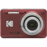 Kodak PIXPRO FZ55 Digital Camera (Red) + Spider Tripod + Case - 32GB ...