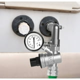 Morvat Lead-Free Nickel Plated Brass & Oil Gauge RV Water Pressure ...