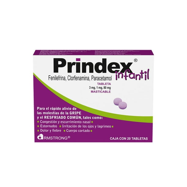 Prindex Infantil Caja Con 20 Tabletas Masticables Prindex LOCION | Bodega Aurrera en línea