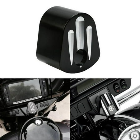 SHTKUYING CNC Ignition Switch Cover Motorcycle Accessory CNC Chrome ...