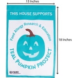 SCS Direct Teal Pumpkin Halloween Garden Flag Party Decoration - 12x18 ...