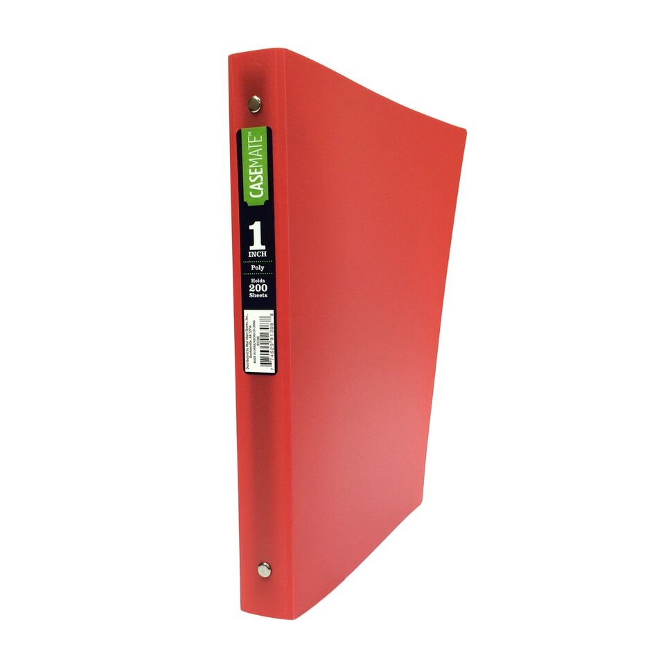 CaseMate 1" Red Economy Binder - Walmart.com