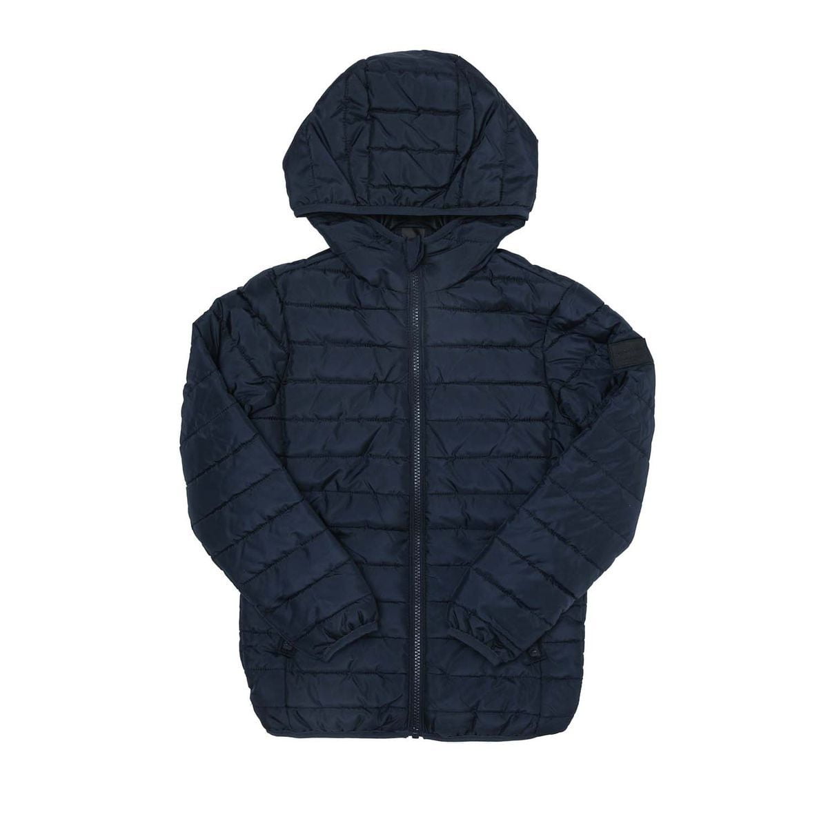 Boy's Jack Jones Junior Wing Hooded Puffer Jacket in Blue - Walmart.com