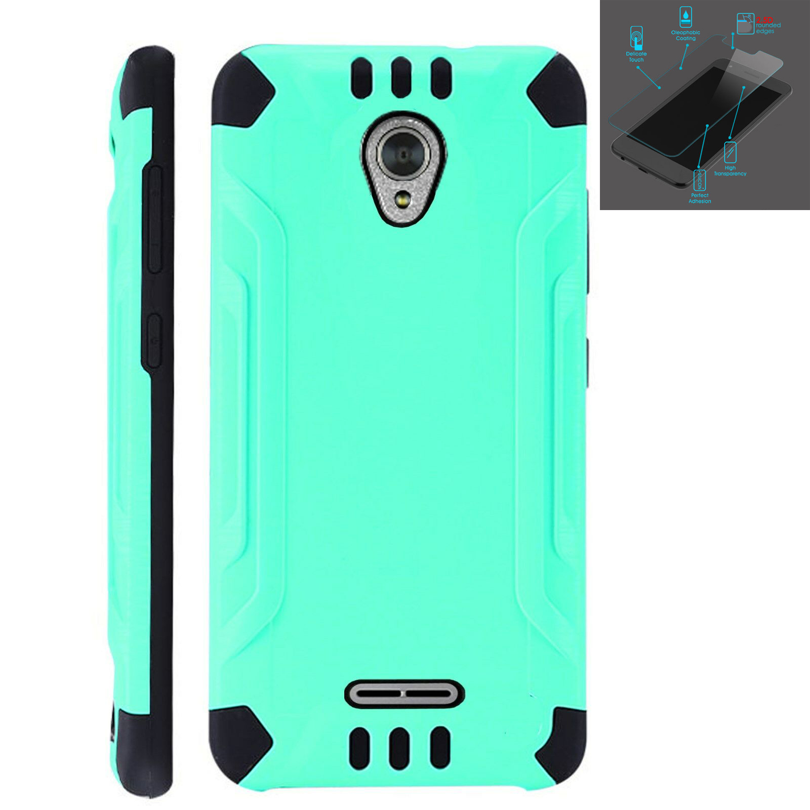 WORLD ACC Combat Brushed Texture Compatible with Cricket Icon | AT&T ...