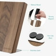 Navaris Wooden Magnetic Knife Holder - Universal Wood Magnetic Knife ...