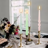 4pcs Tapered Candlesticks Spiral Taper Candle, 10 Inch Candy Colors ...