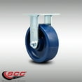 6 Inch Stainless Steel Solid Poly Wheel Rigid Caster with Roller ...