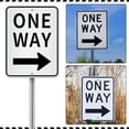 One Way Sign 24 x 18 Inch One Way Arrow Signs Outdoor Engineer Grade ...