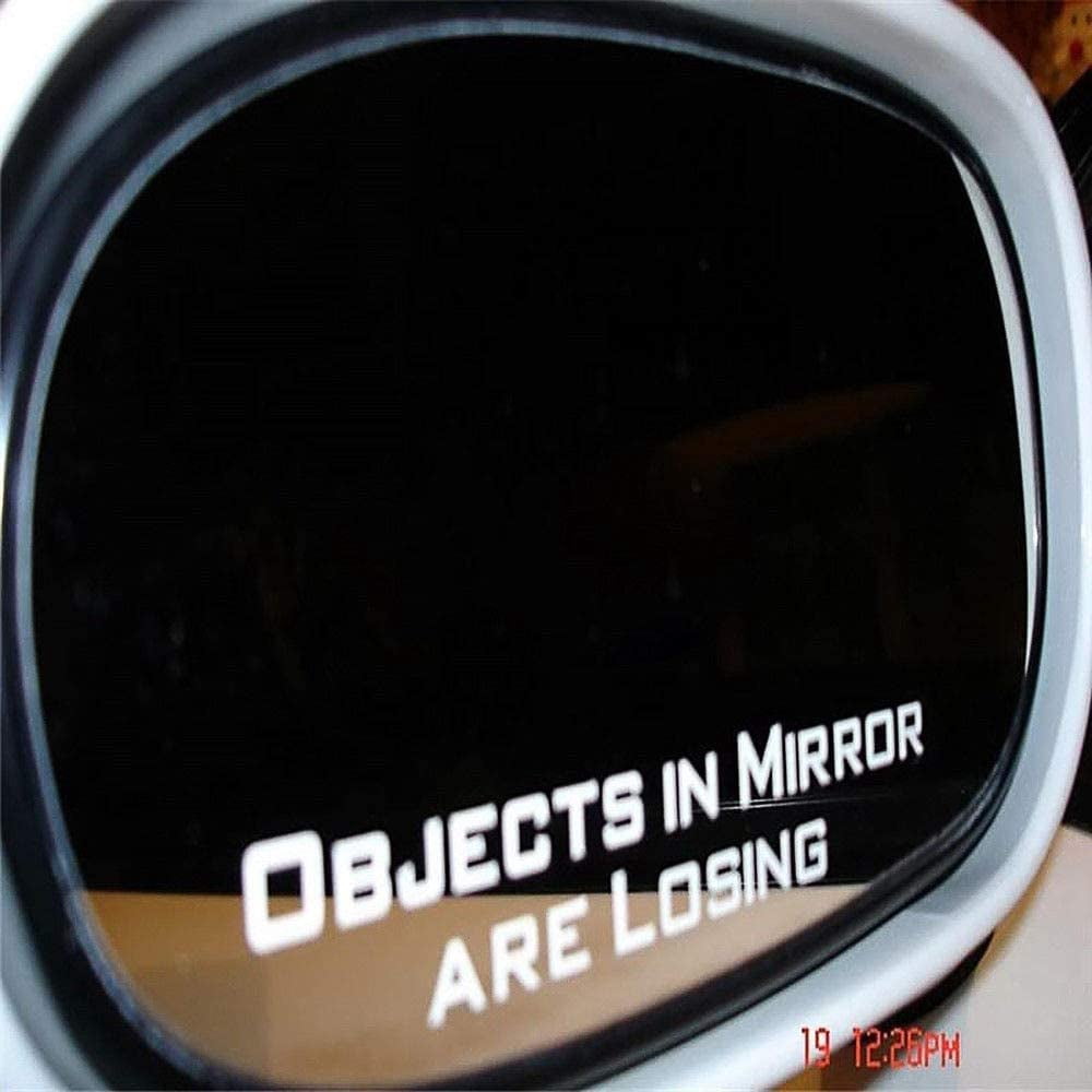 Funny Car Truck Window Vinyl Decal Sticker Objects in Mirror are Losing ...