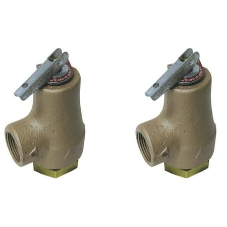 Watts Brass & Tubular company 374A 34 Boiler Relief Valve 2 Package ...