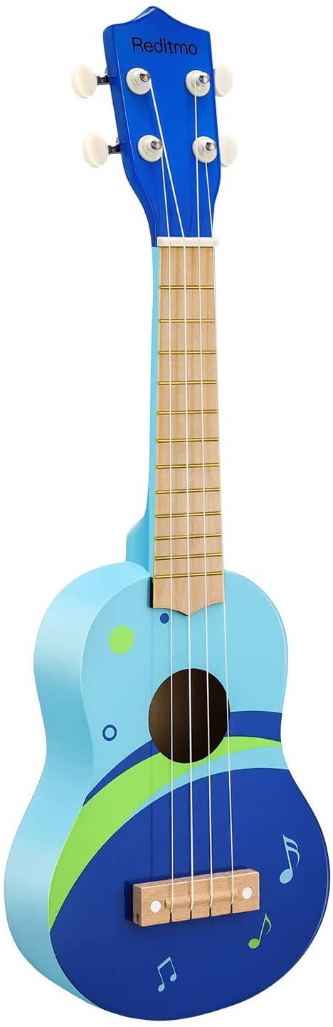 Reditmo Kids Ukulele Toy Guitar, 21" Mini 4 Strings Wooden Guitar for ...